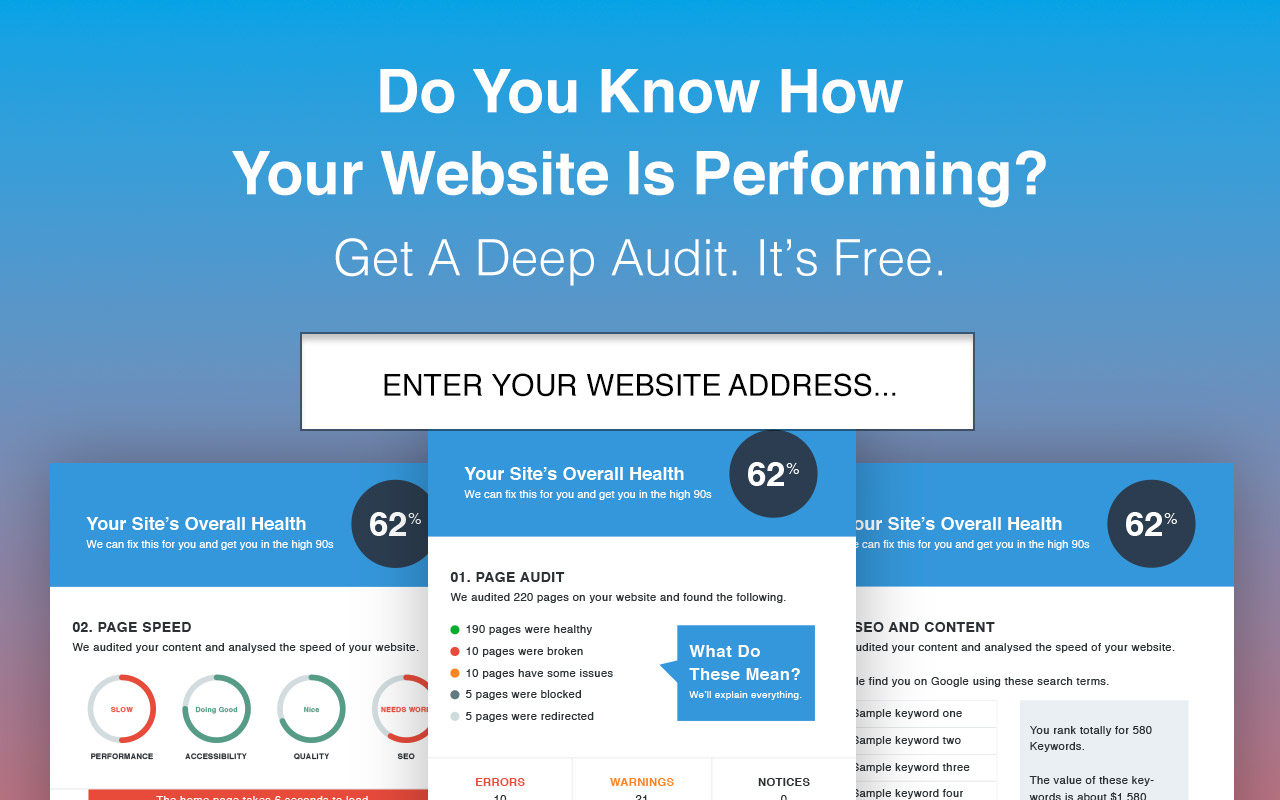 Get a Free Detailed Audit of Your Website - Postlaunch.io